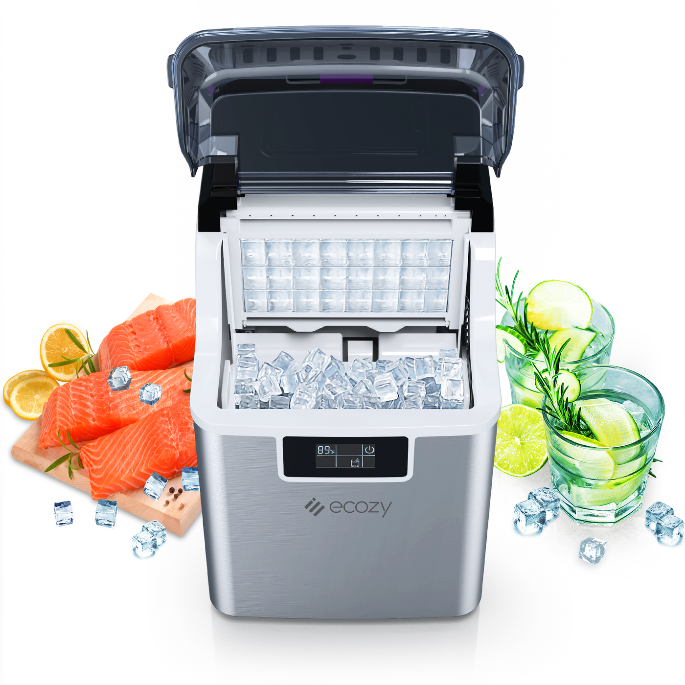 ecozy Ice Cube Maker Countertop IM-SS440A — Ecozy