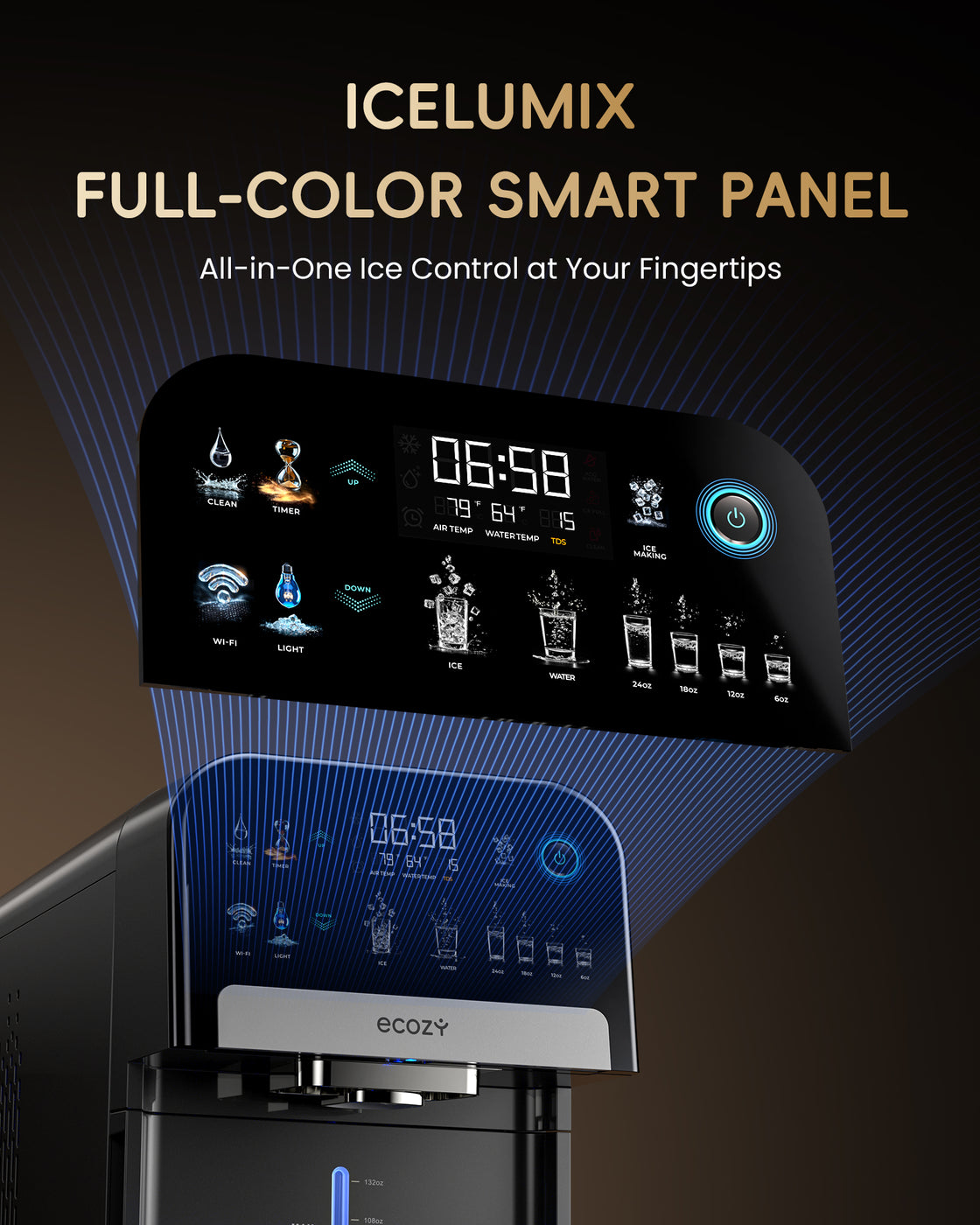 ecozy Nugget Ice Maker Dispenser IM-ND481B — Ecozy