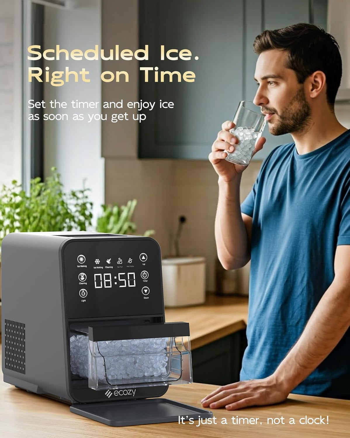 ecozy Nugget Ice Maker Countertop IM-NS331A — Ecozy